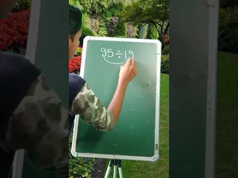 95 divide 19 how ll division tricks ll Maths ll #Maths #tricks #mathstricks #youtubeshorts #shorts