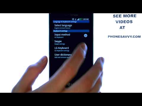 How Do I Enable SWYPE Texting On My LG Spectrum?