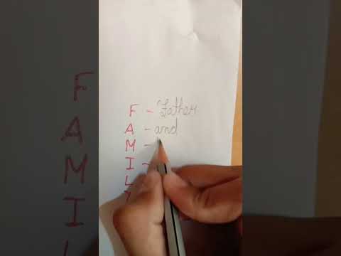 Full Form of Family|| #trending #satisfying