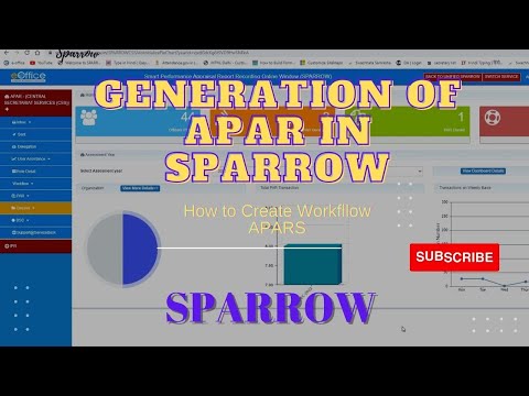Creation of Workflow and generation of APAR in SPARROW | Online APAR in SPARROW|NPS DIGITALS