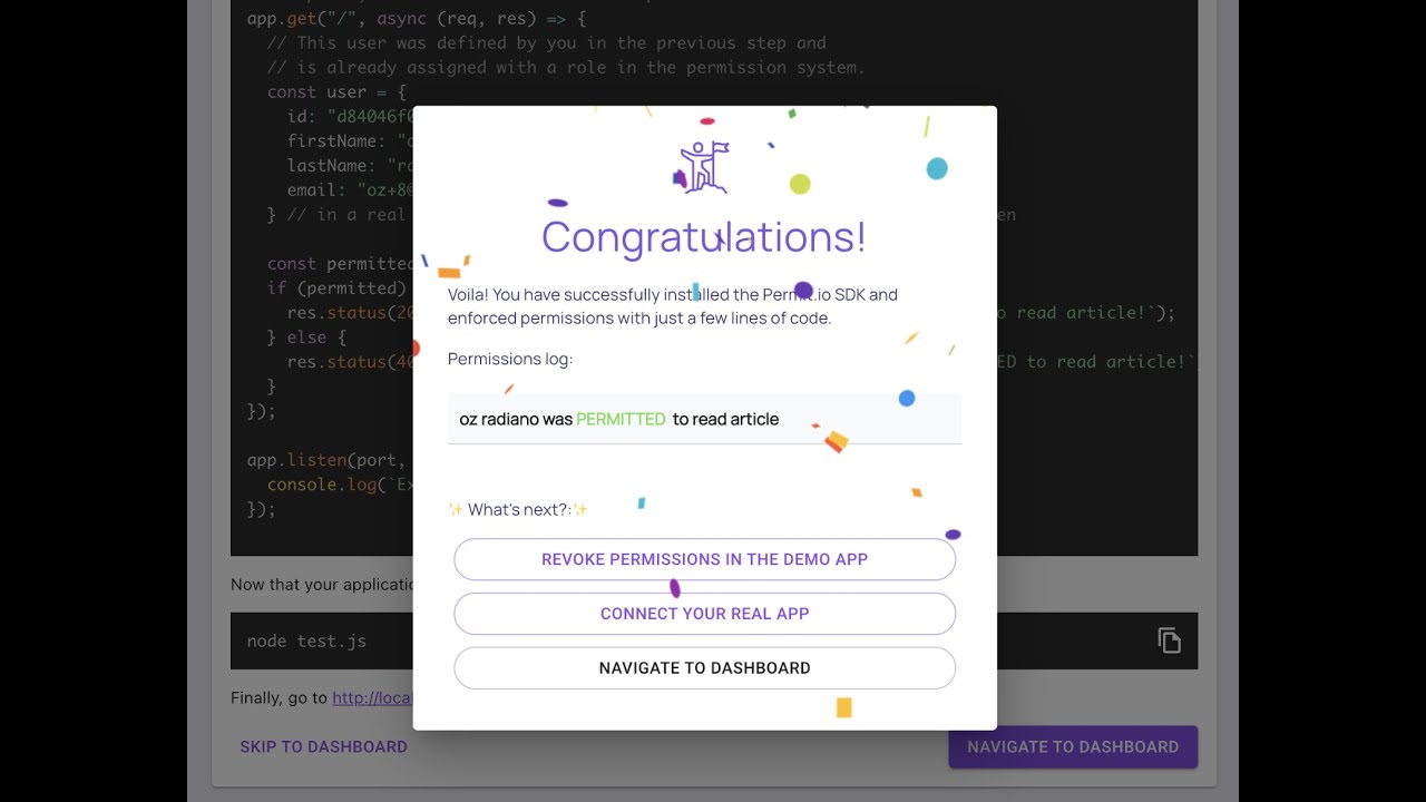 Permit.io onboarding demo