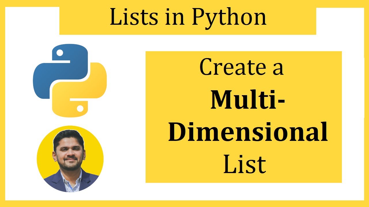 How to create a Multidimensional Python List (2023) | Amit Thinks
