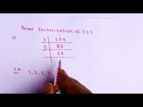 Prime factors of 255 - prime factorization ll 😱😱