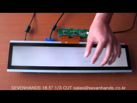 Multi Touch Screen 18 5 inch 1 3 cut SEVENHANDS