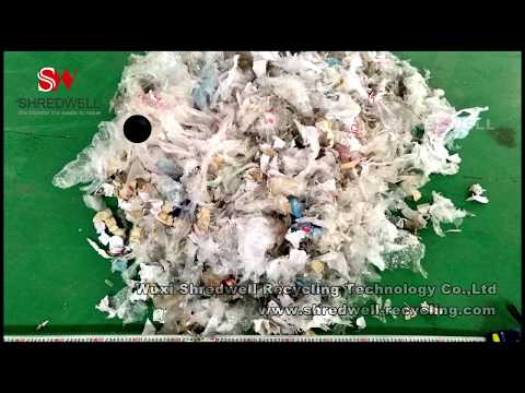 Plastic Bag Shredder|Garbage Bag Shredding Machine For Recycling Municipal Refuse