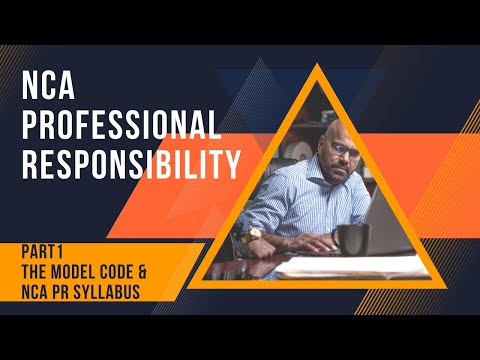 NCA PR: Part 1-The Model Code & NCA PR Syllabus