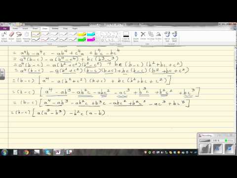 Factorization of cyclic expression a^4(b-c)+b^4(c-a)+c^4(a-b)