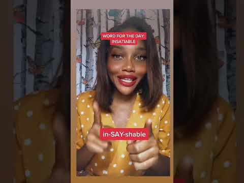 How to correctly pronounce INSATIABLE #English #Pronunciation #BritishEnglish #Shorts #YoutubeShorts