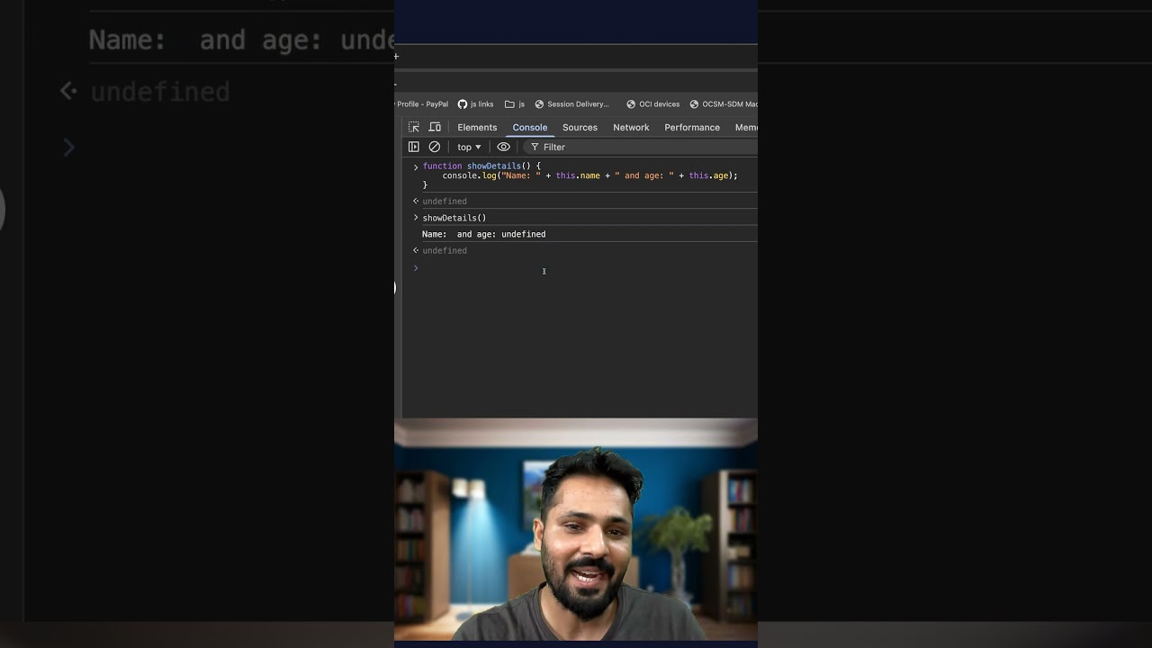 JavaScript Tricky Question 🤯 | Why this.name is EMPTY but this.age is undefined? #javascript