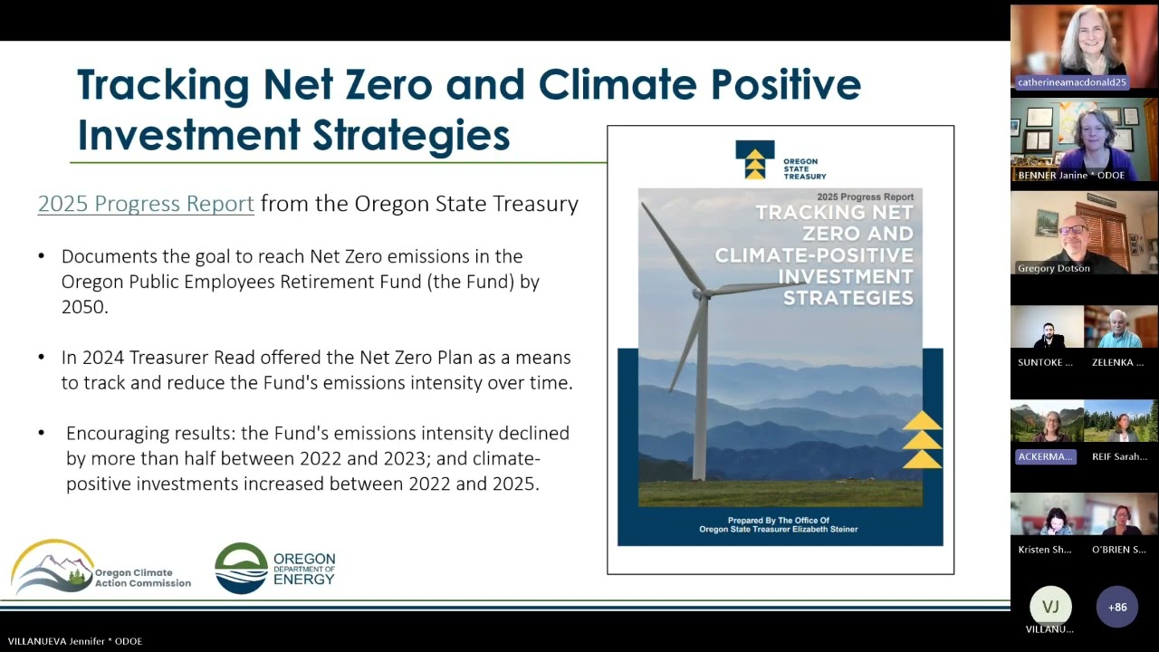 Oregon Climate Action Commission Meeting | January 30, 2026