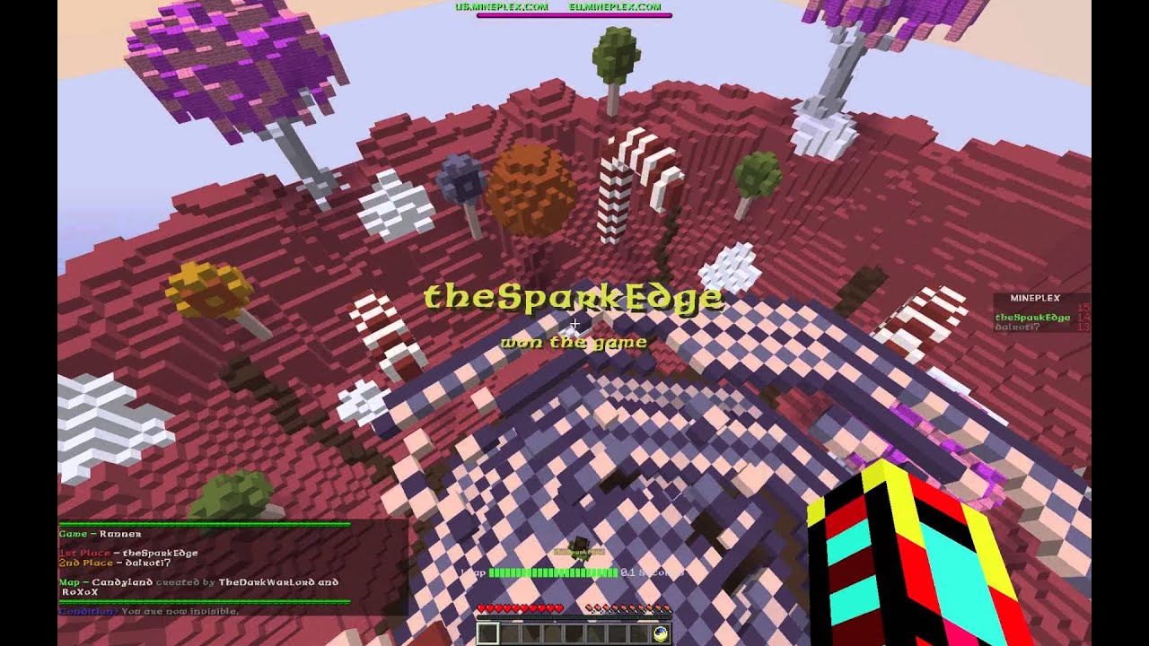 Minecraft Runner Game on Mineplex  (MPS) - Close Game