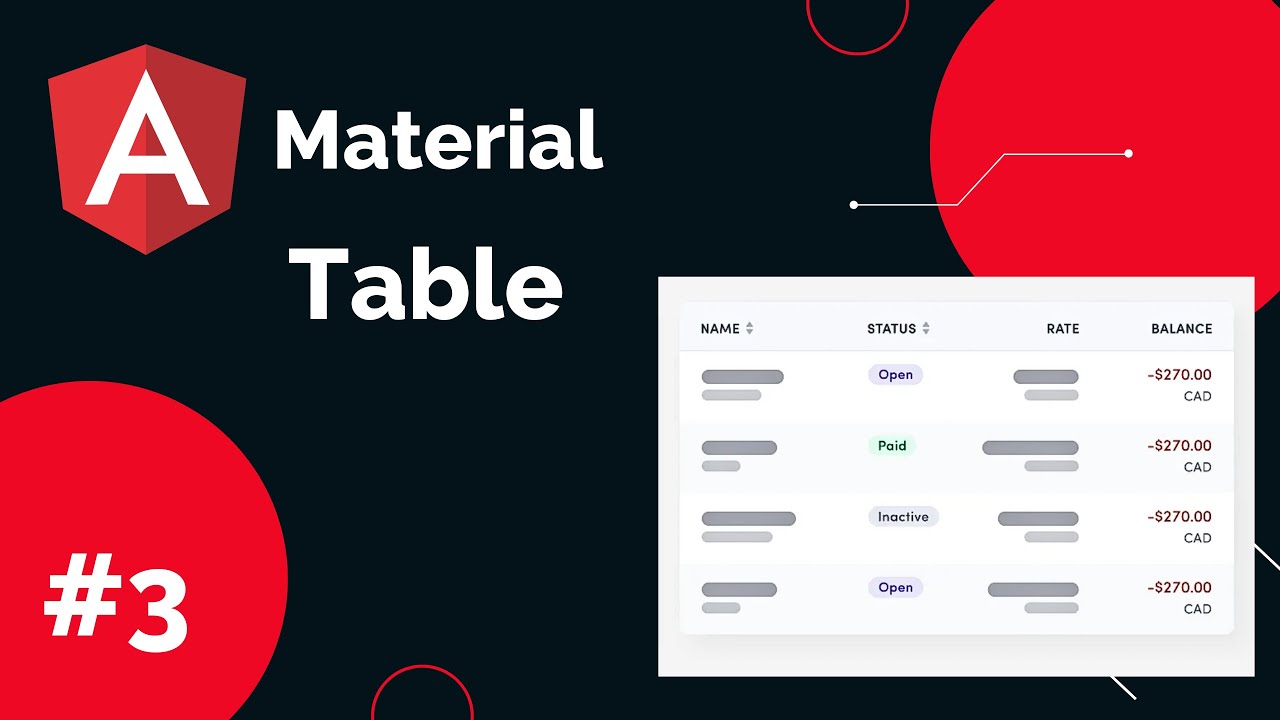 32 | Angular material Data Table  |  Angular Tutorial |  Bangla