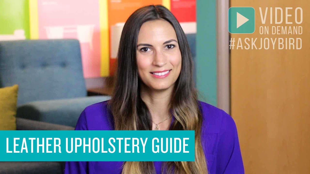 A Guide to Our Selection of Real Leather Upholstery - Joybird Furniture