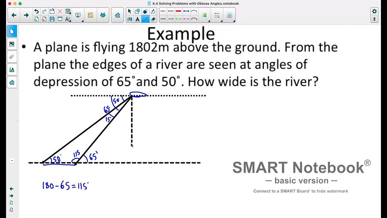 Foundations of Math 11: 4.4 Solving Problems with Obtuse Triangles