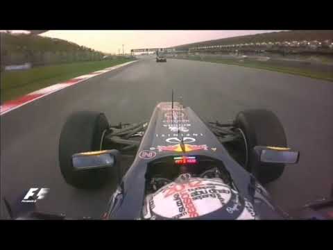 Sebastian Vettel middle finger to Karthikeyan