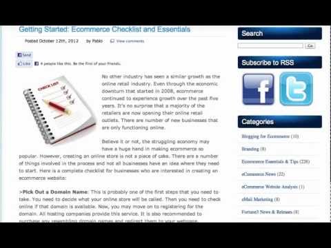 Ecommerce: Getting Started - Checklist and Essentials for Ecommerce