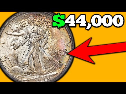 RARE Silver Walking Liberty Half Dollar Coins Worth Money from 1929!
