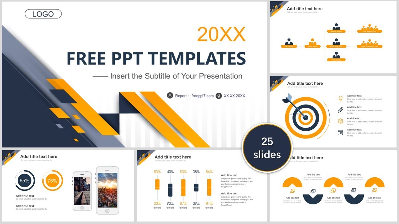 Excellent! High-end abstract style PowerPoint templates | Free download!