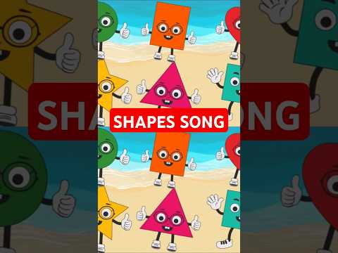 Shapes Song For Toddlers | Nursery Rhymes & Kids Songs #shorts #shortsfeed #nurseryrhymes #kidsvideo