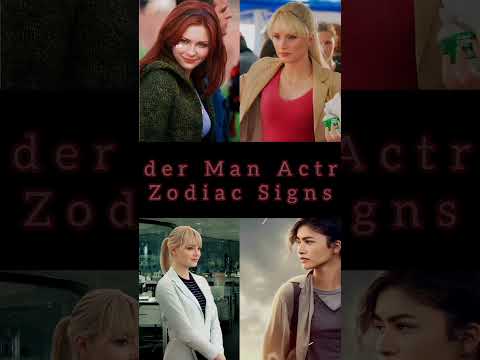 Spider Man Actress Zodiac Signs😱😱😱#zendaya #emmastone #brycedallashoward #spiderman #shorts #marvel