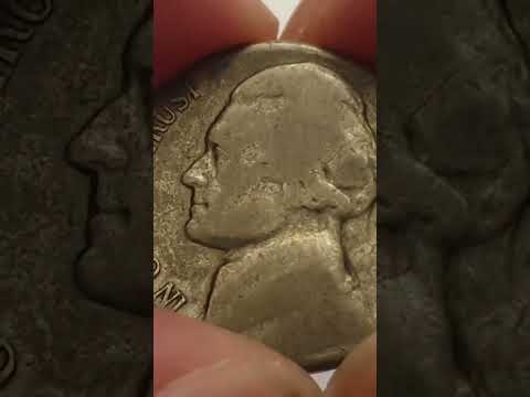 USA 1942 S War Nickel Coin #shorts