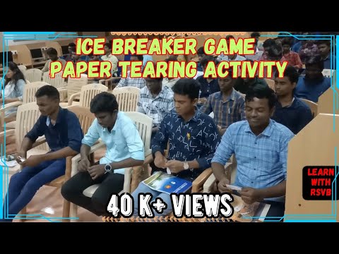 Ice Breaker Game | Paper Tearing Activity For College Students