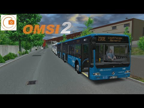 Time lapse|Délpest|200E ➤Kőbánya Kispest M➟Liszt Ferenc Ne. Re.|Mercedes Benz Conecto|BKK Futár
