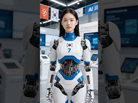 🇰🇷 Korea’s Humanoid Athlete – Calm, Elegant, Deadly Precise #robot #humanoid #Olympics #aiart