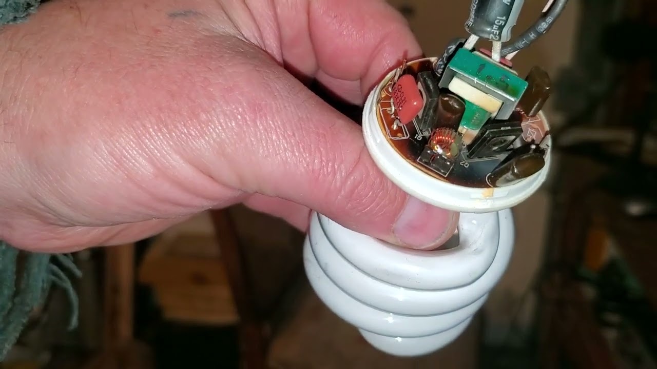 Whats inside a CFL light bulb? A FIRE HAZARD! 💡