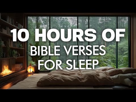 Healing Bible Verses with Relaxing Rain Sounds | Let Go of Worry, Fear & Depression Tonight