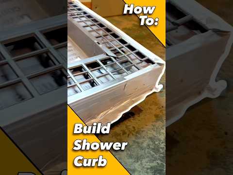 How To: Build Shower Curb