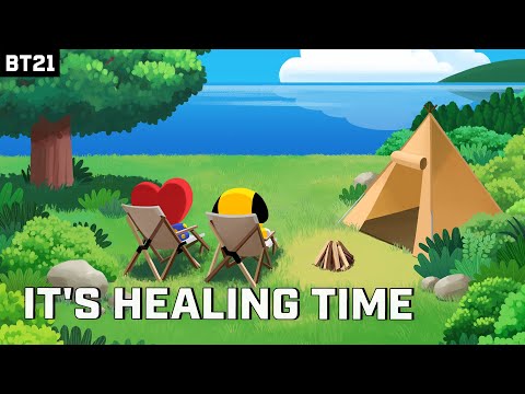 [BT21] RELAXING CAMPING MUSIC & ASMR