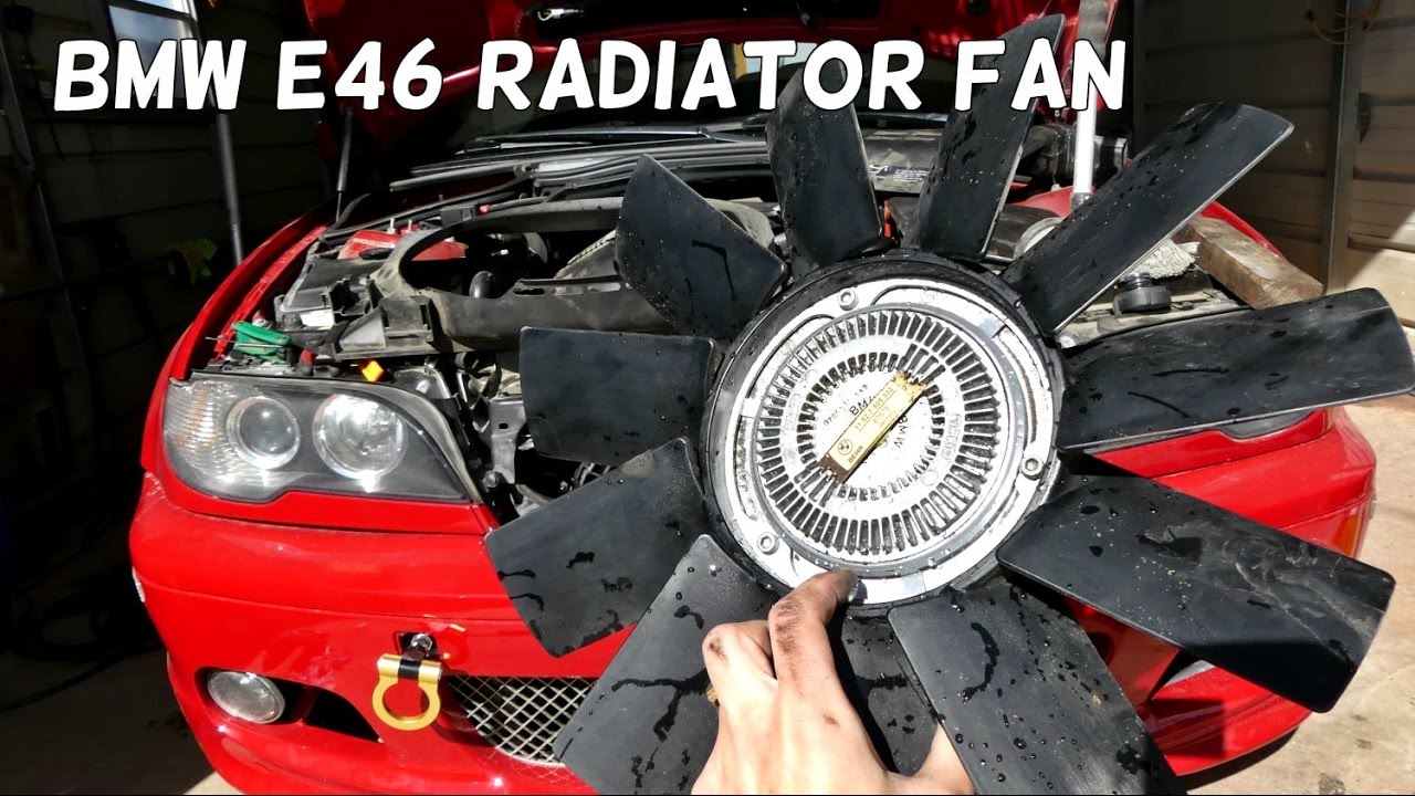 HOW TO REMOVE REPLACE CLUTCH RADIATOR FAN ON BMW E46 325i 323i 328i 330i