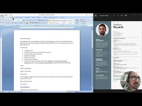Come realizzare, passo passo, un curriculum vitae accattivante con Word