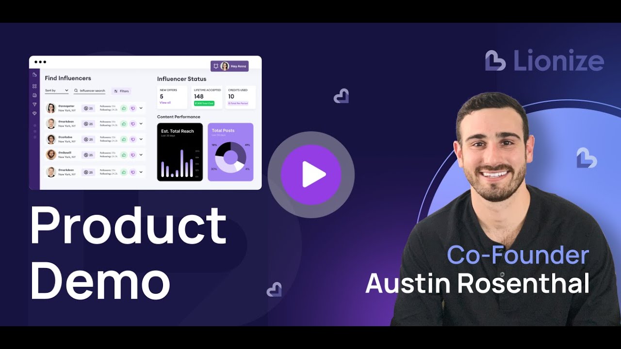 Lionize Influencer Marketing Demo