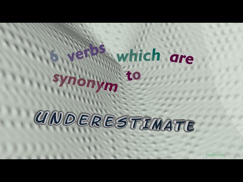 underestimate - 7 verbs synonym of underestimate (sentence examples)