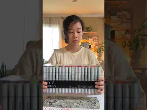 swatch my markers with me ????????????️ #artist #copicmarkers #organization