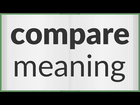 Compare | meaning of Compare