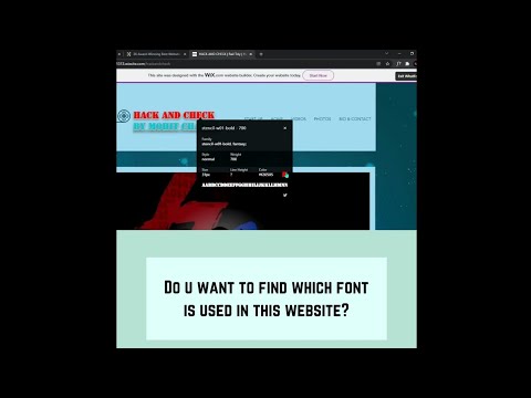 Find font and details of text over any website,photo,etc with Chrome Extension.