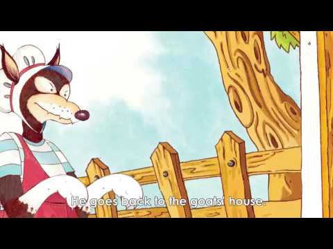 The Wolf and the 7 Children!: English ESL video lessons