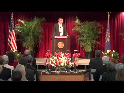 John Laskowski at Simon Skjodt Assembly Hall Groundbreaking