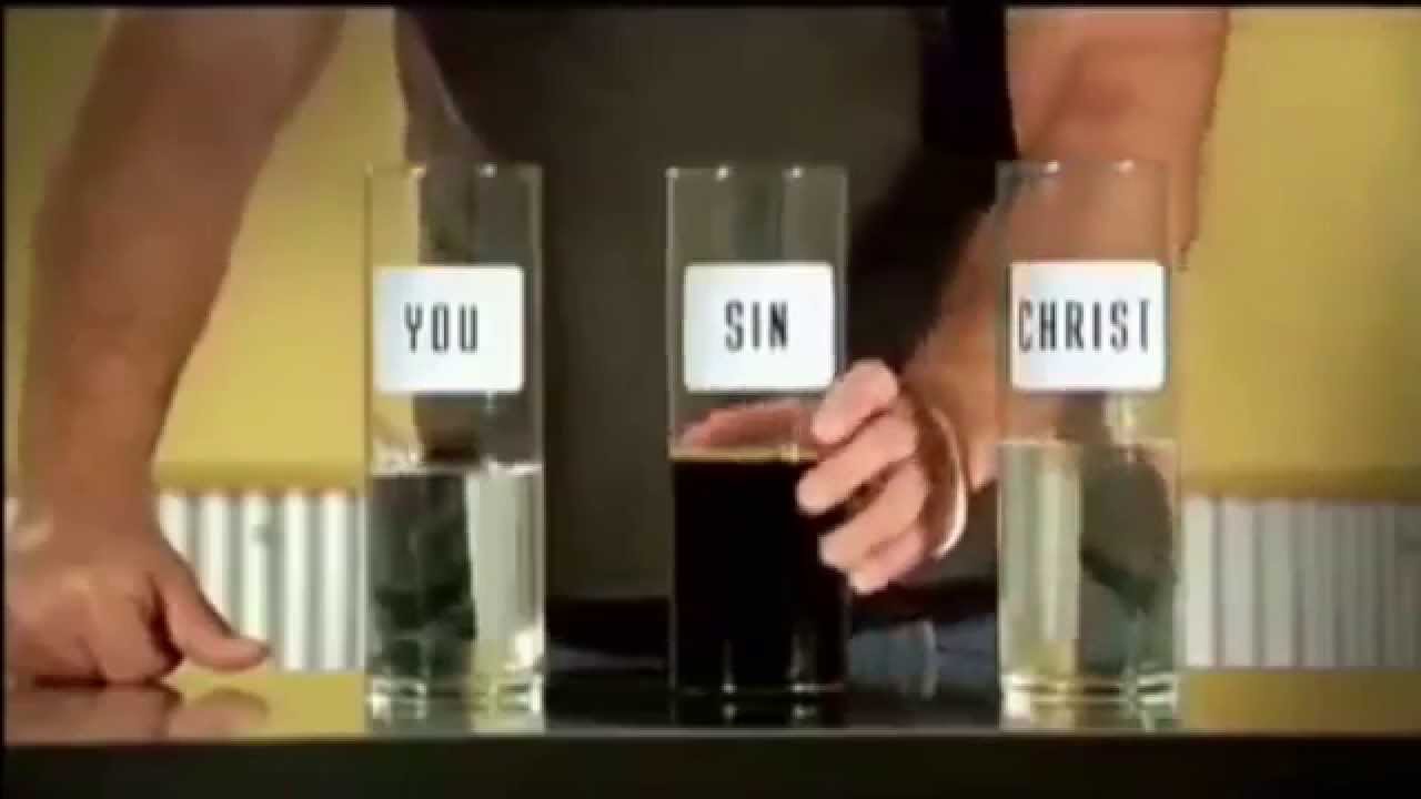 Illustration : Jesus Christ, You and Sin (Liquid, Cup, Water)