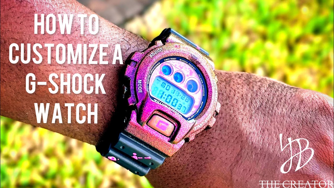 TUTORIAL: HOW TO CUSTOMIZE A G-SHOCK WATCH!! (DW6900 Model)