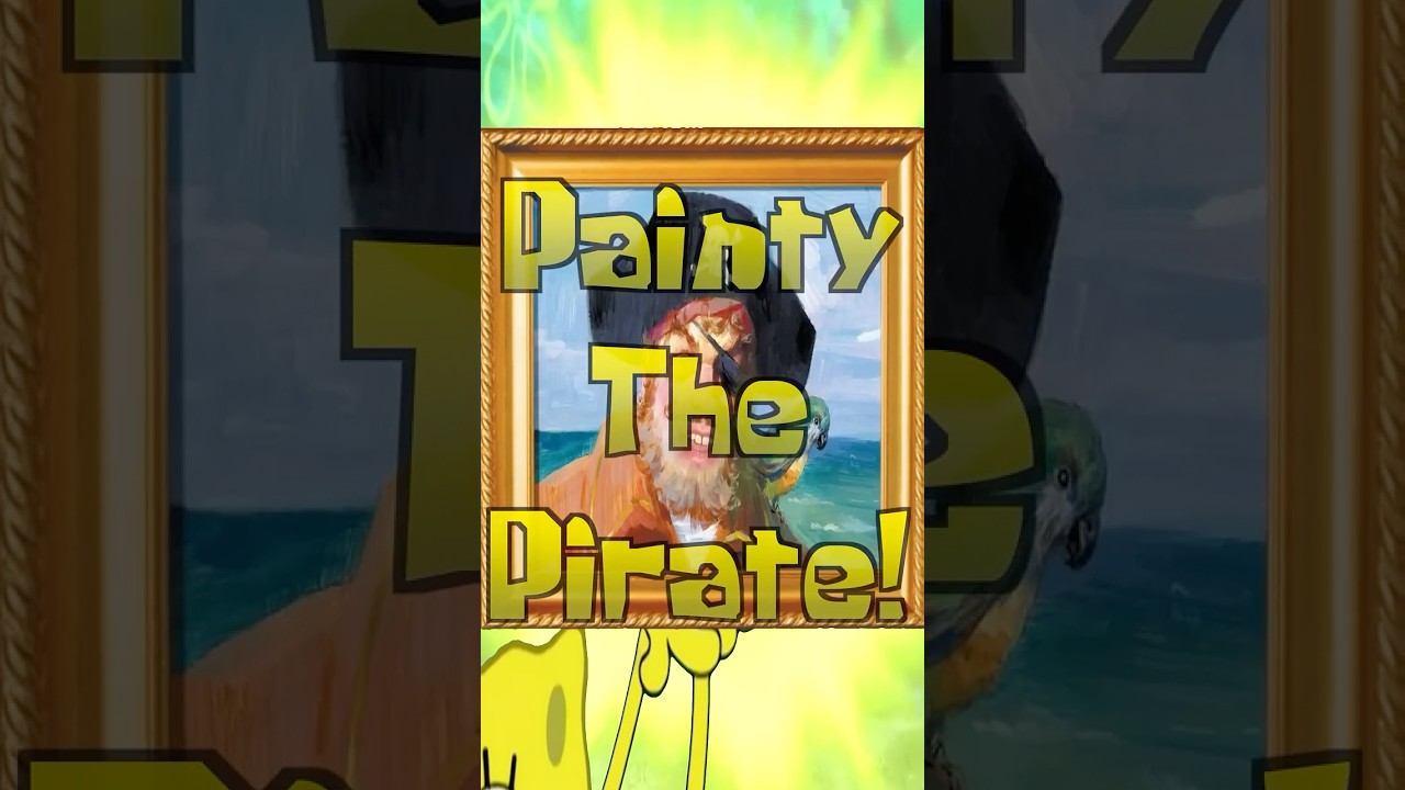 The BIZARRE ORIGINS of Painty the Pirate in SpongeBob SquarePants! #spongebob #didyouknow #funfacts