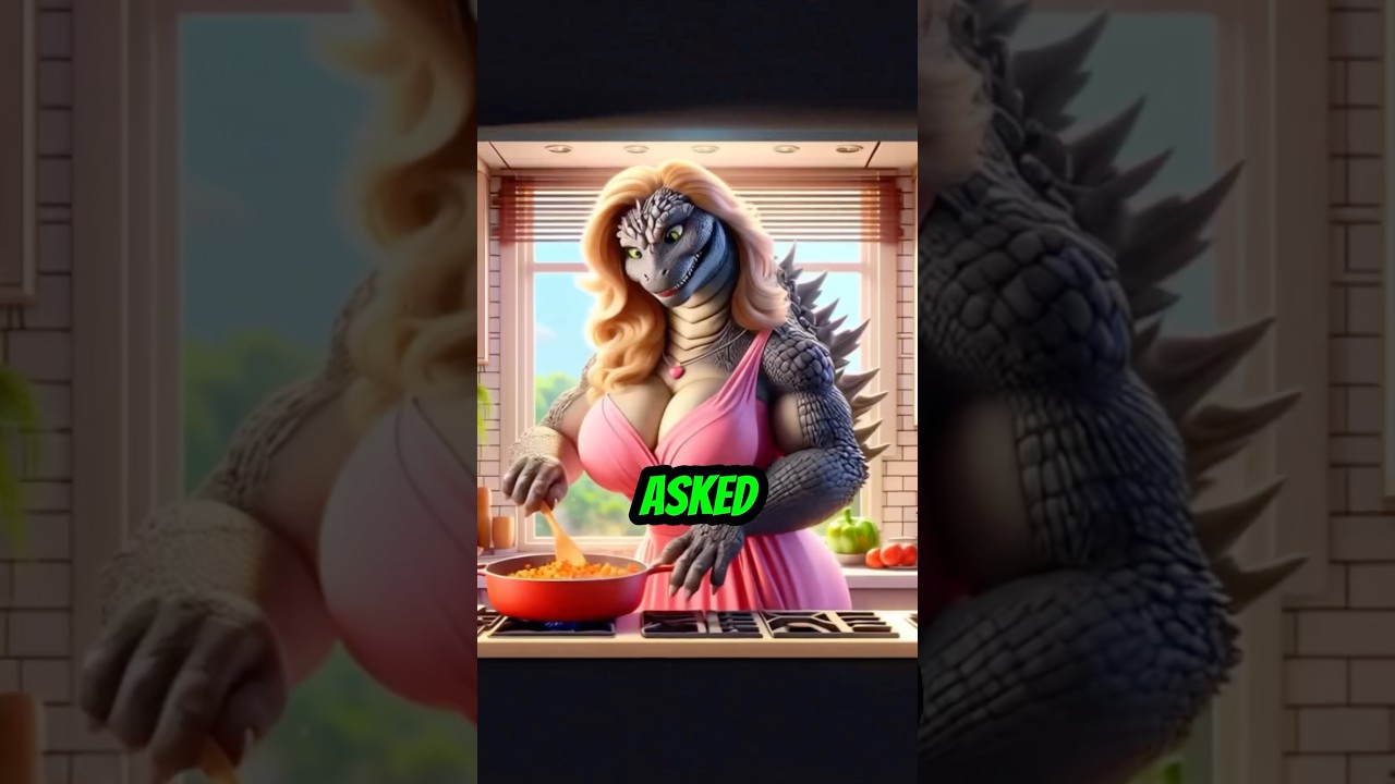 Little Godzilla gives his mom some news😂 #godzilla #monsterverse