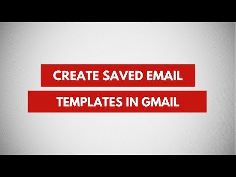 How To Create Saved Email Templates in Gmail | Gmail Canned Responses Productivity Tip