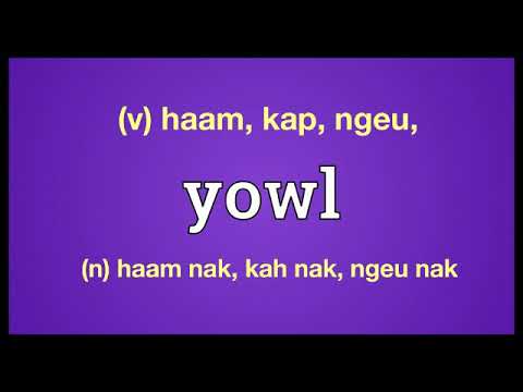 yowl meaning in English Ngawn Dictionary yowl = haam, kap, ngeu, haam nak, kah nak, ngeu