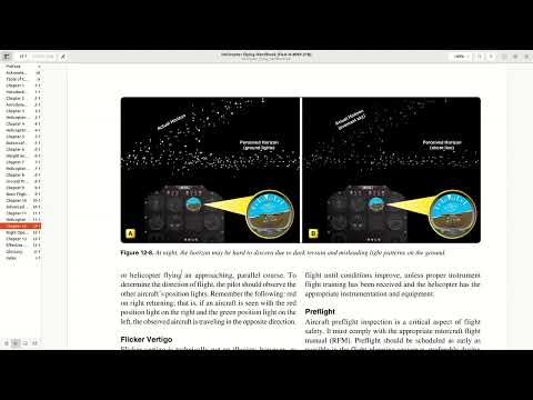 Flying through the Helicopter Flying Handbook-Chapter 12 Night Operations