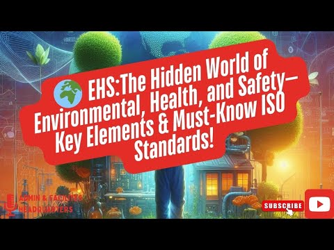 EHS:The Hidden World of Environmental, Health, and Safety—Key Elements & Must-Know ISO Standards!