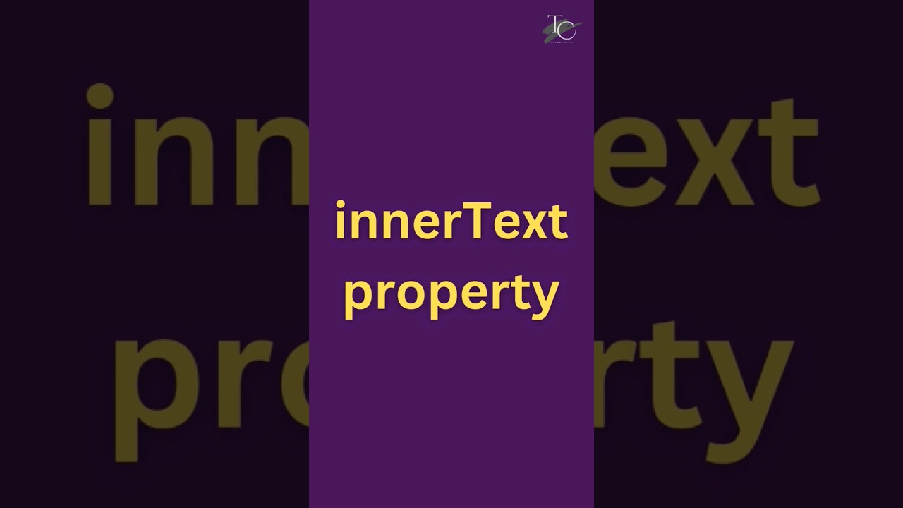 JavaScript Output techniques part 3 | innerText property | JavaScript Tutorial in 1 minutes #6